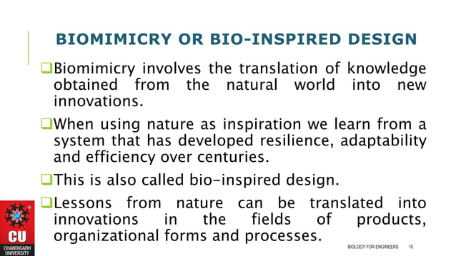 Significance of Biology in Engineeringing.ppt | Biotech and Biomedical ...
