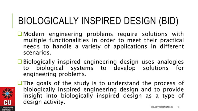 Significance of Biology in Engineeringing.ppt | Biotech and Biomedical ...