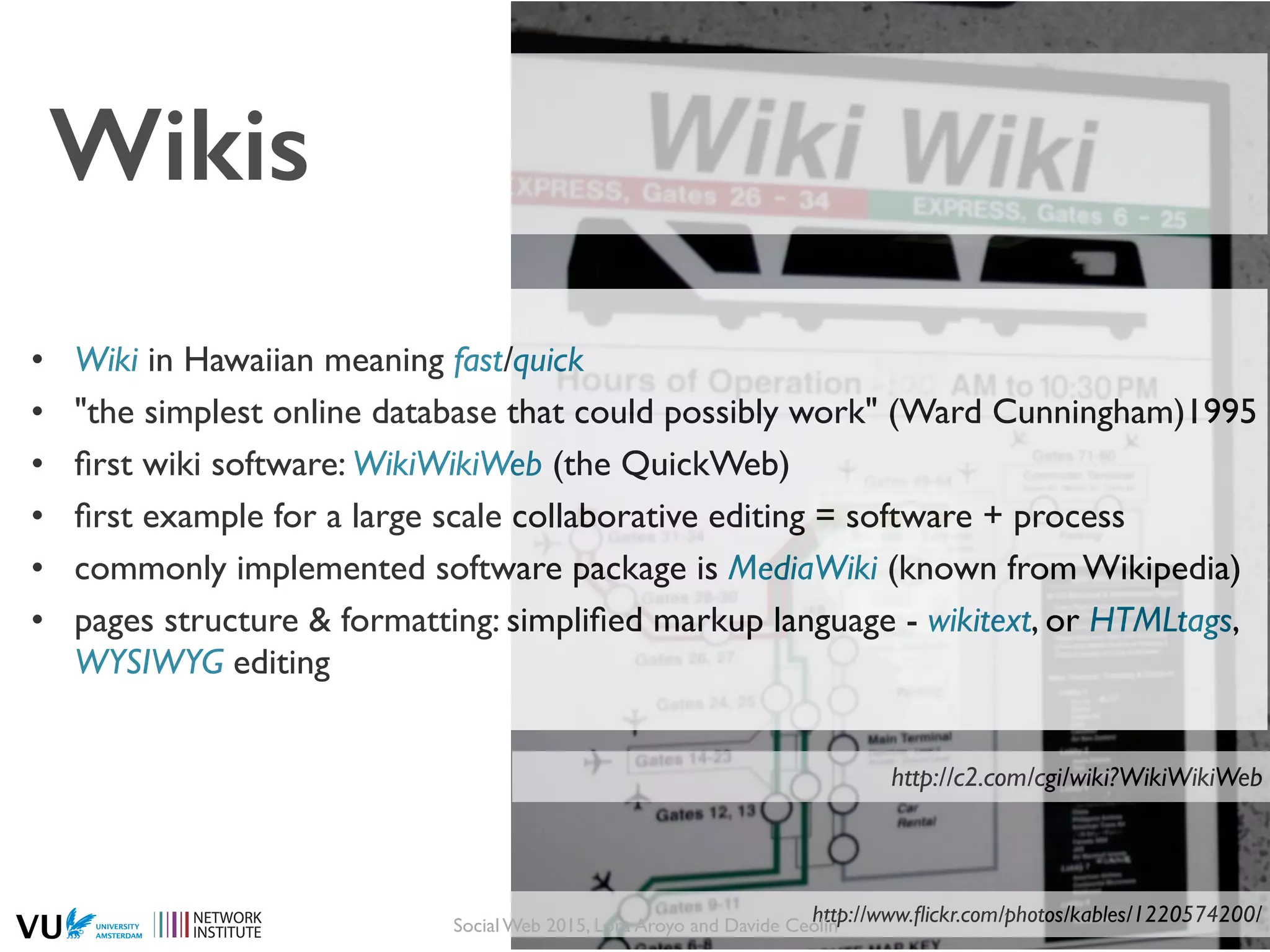 Lecture3: What is the DATA on the Social Web (VU Amsterdam Social Web ...