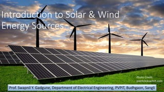 Lecture 3 solar & wind energy sources | PPTX | Power and Energy ...