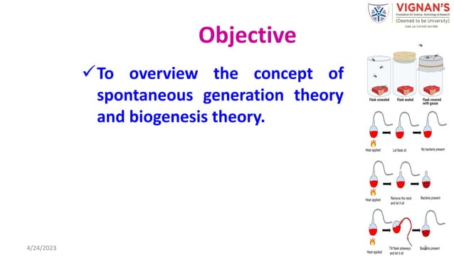 LECTURE 3 SPONTANEOUS GENERATION THEORY.pptx | Biological Sciences ...