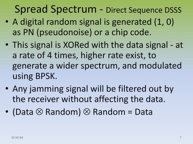 Lecture 3 spread spectrum | PPT