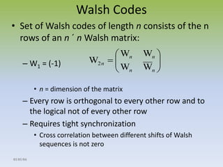Lecture 3 spread spectrum | PPT