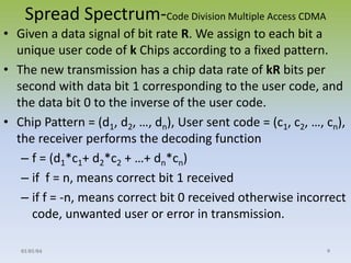Lecture 3 spread spectrum | PPT