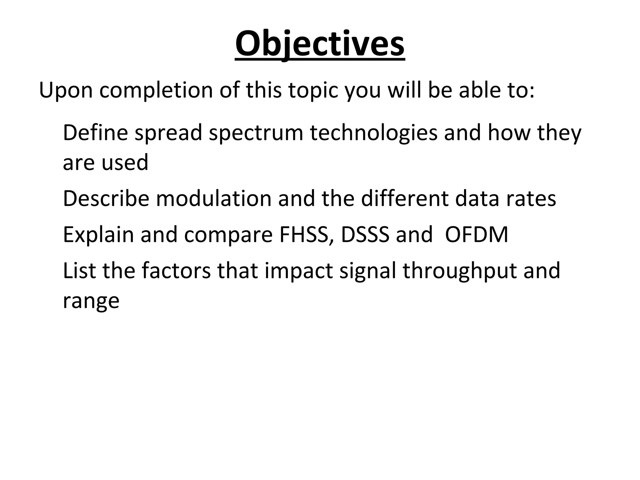 Spread spectrum technologies | PPT
