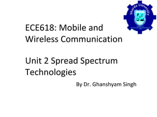 Spread spectrum technologies | PPT