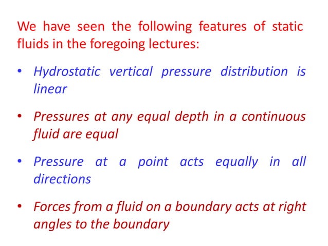 Lecture 3_Static Forces on Surfaces.pptx | Physics | Science