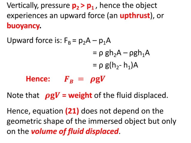 Lecture 3_Static Forces on Surfaces.pptx | Physics | Science