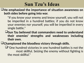 Lecture 3 Sun tzu as a strategist in war studies | PPTX