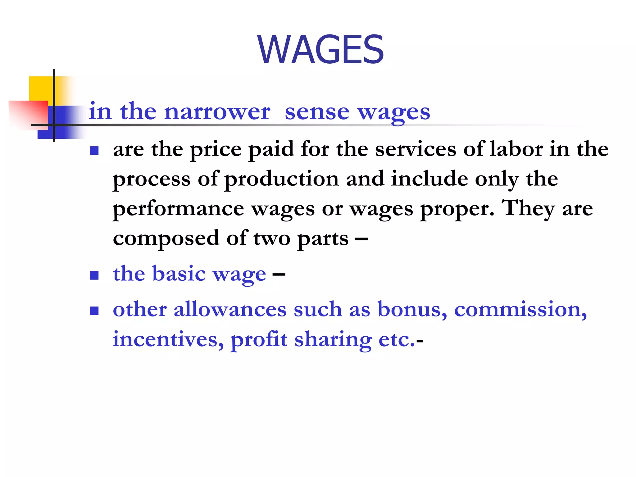 Lecture 3 Theoretical dimensions of wages.ppt | Business Accounting & Finance | Business
