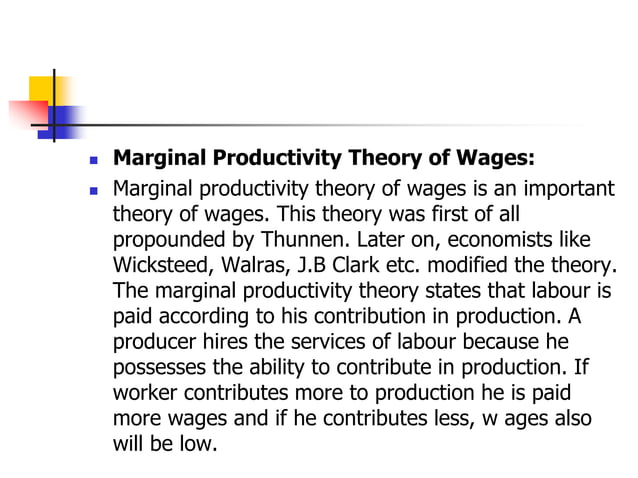 Lecture 3 Theoretical dimensions of wages.ppt | Business Accounting & Finance | Business