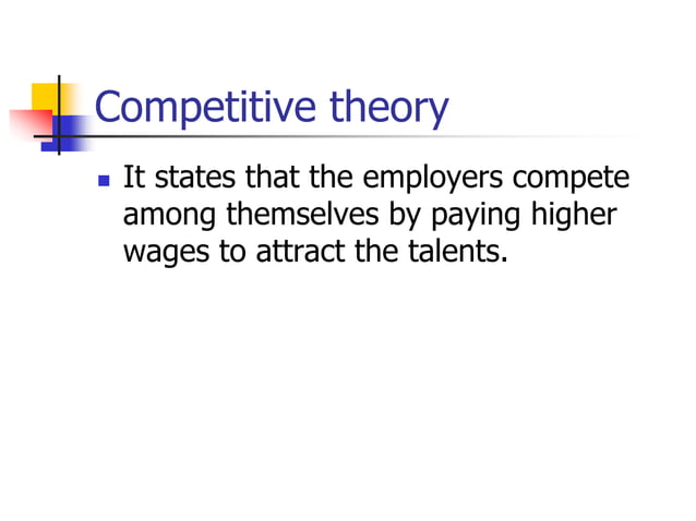 Lecture 3 Theoretical dimensions of wages.ppt | Business Accounting & Finance | Business