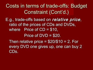 Lecture 3 thinking like an economist | PPT