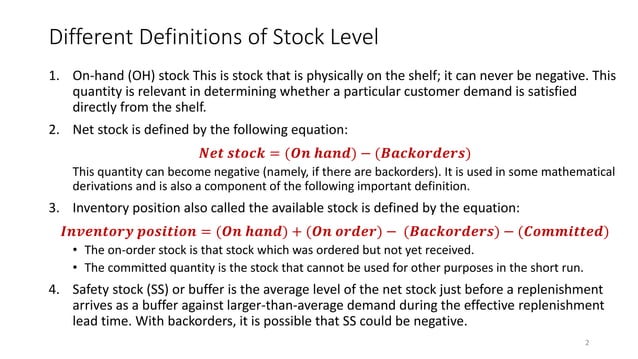 Lecture 3 Time Varying Demand Inventory Models Pdf
