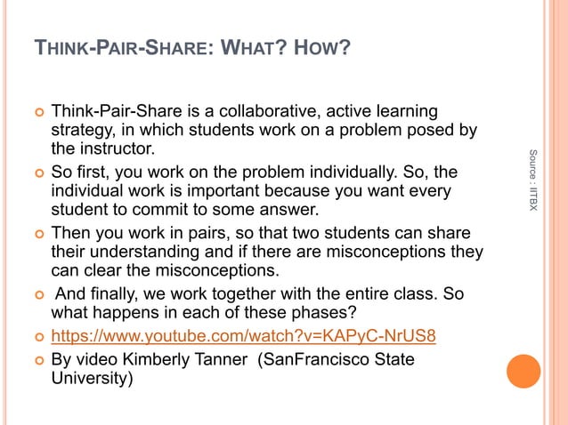 Think Pair Share Activity | PPTX | Education