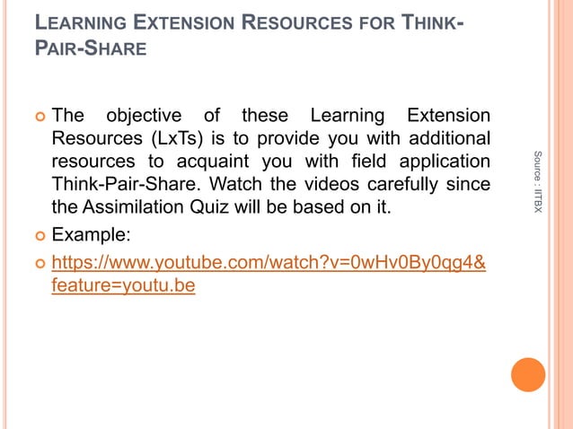 Think Pair Share Activity | PPTX | Education