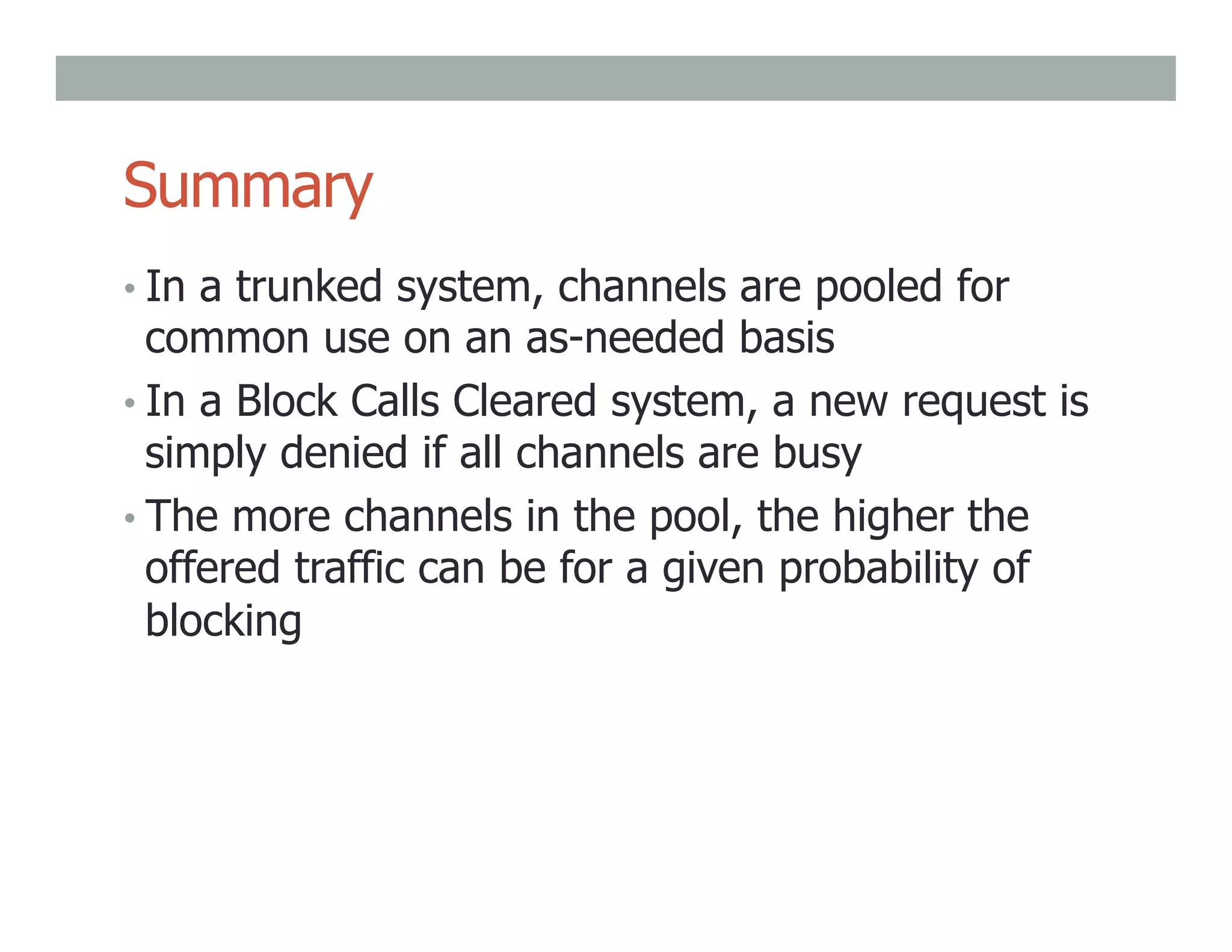Lecture 3 trunking theory and other issues with cells | PDF