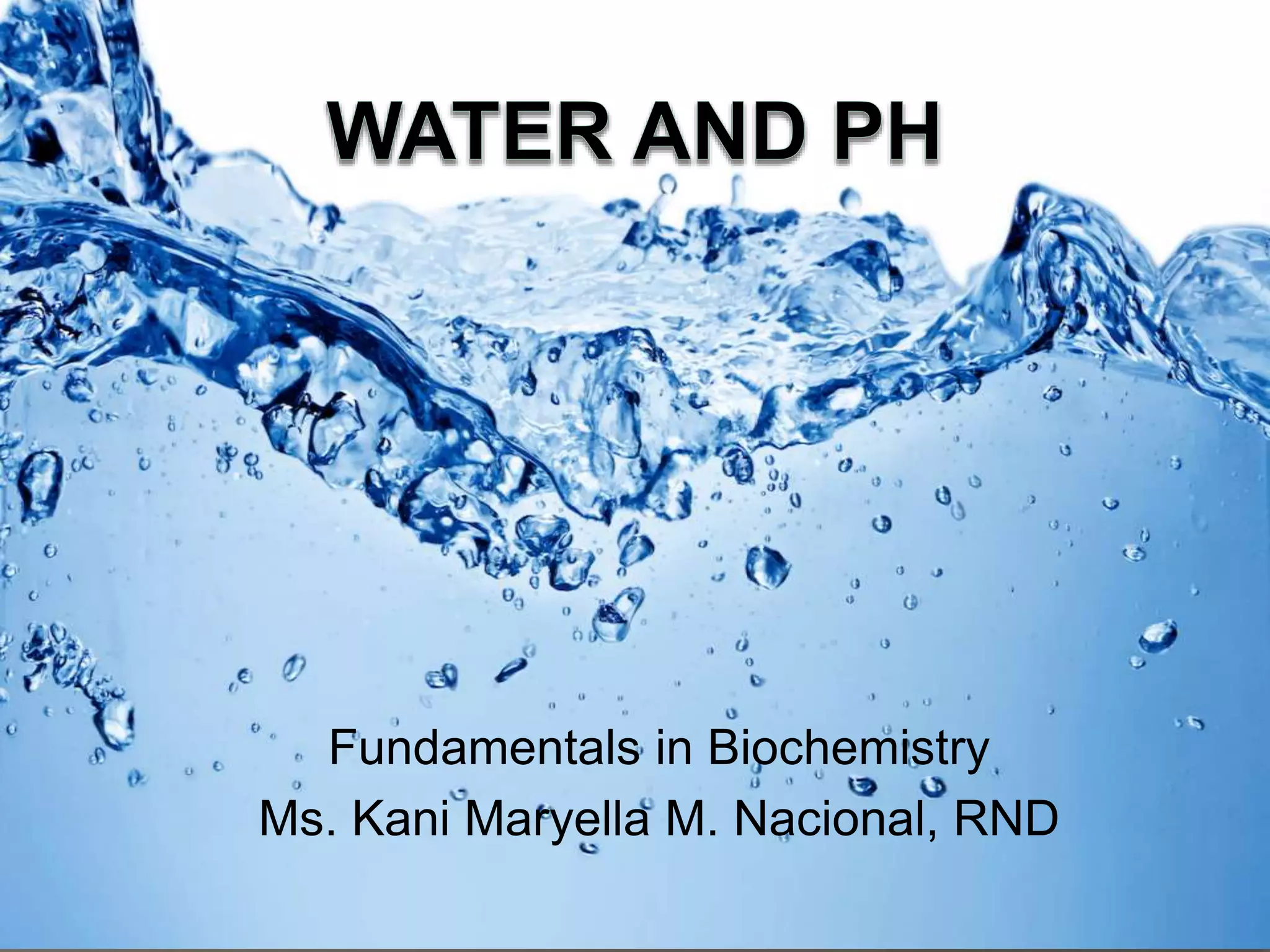Lecture 3 Water and pH_Kani.ppt