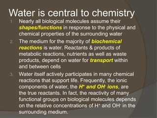 Lecture 3 Water and pH_Kani.ppt