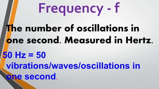 Wave equation (speed, wavelength & frequency | PPTX