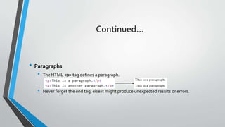 Web Development - Lecture 3 | PPT