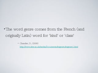 Genre Analysis | PPT