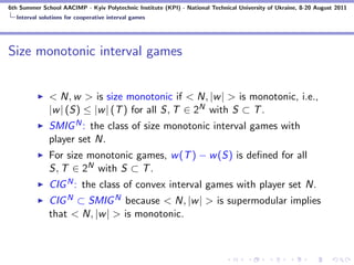Cooperative Interval Games | PDF