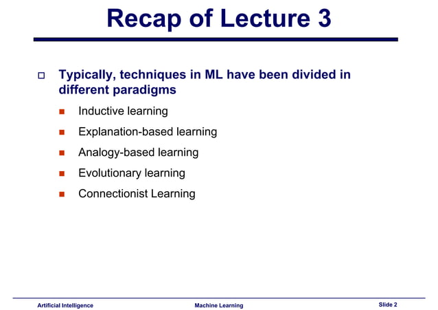 Lecture4 - Machine Learning | PPT