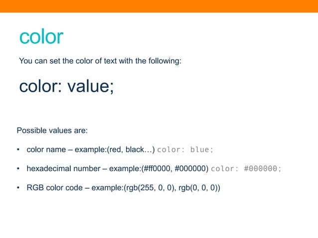 CSS - Text Properties | PPTX