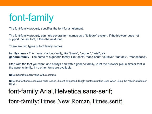 CSS - Text Properties | PPTX