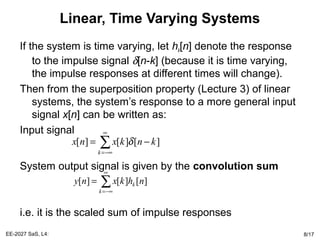 Lecture4 Signal and Systems | PPT | Physics | Science
