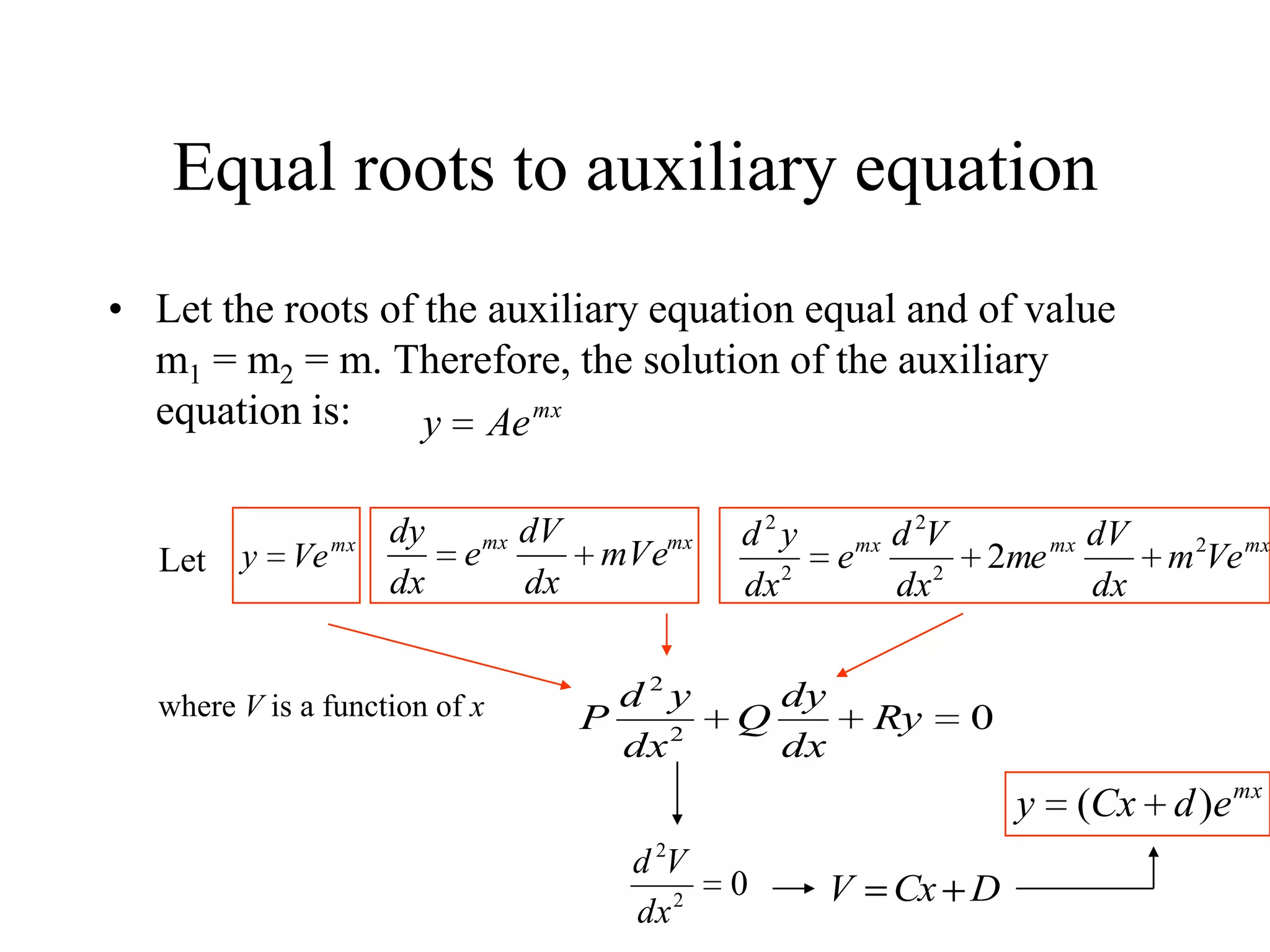 Higher Differential Equation | PPT
