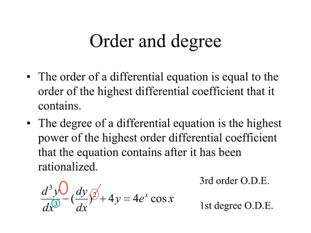 Higher Differential Equation | PPT | Chemistry | Science