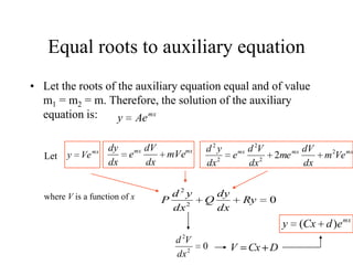 Higher Differential Equation | PPT