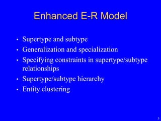Enhanced ER(database) | PPTX