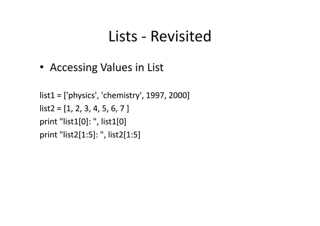 Python Lecture 4 Ppt