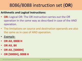 Microprocessors-based systems (under graduate course) Lecture 4 of 9 | PPT