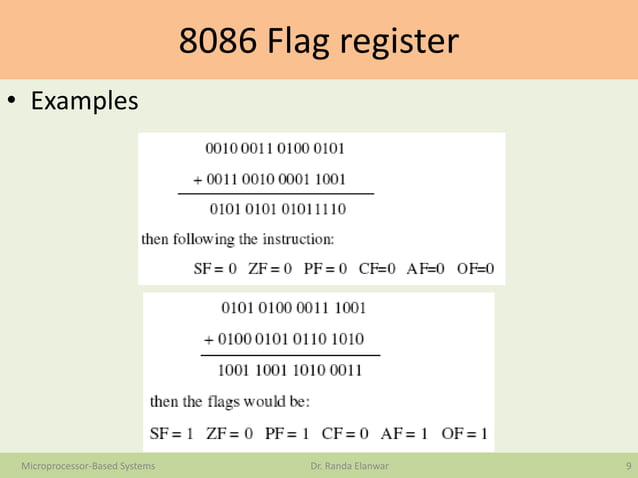 Microprocessors-based systems (under graduate course) Lecture 4 of 9 | PPT