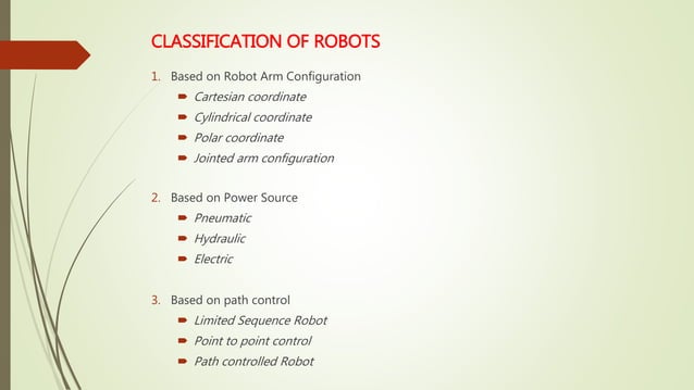 Robot Configuration - 1 | PPT