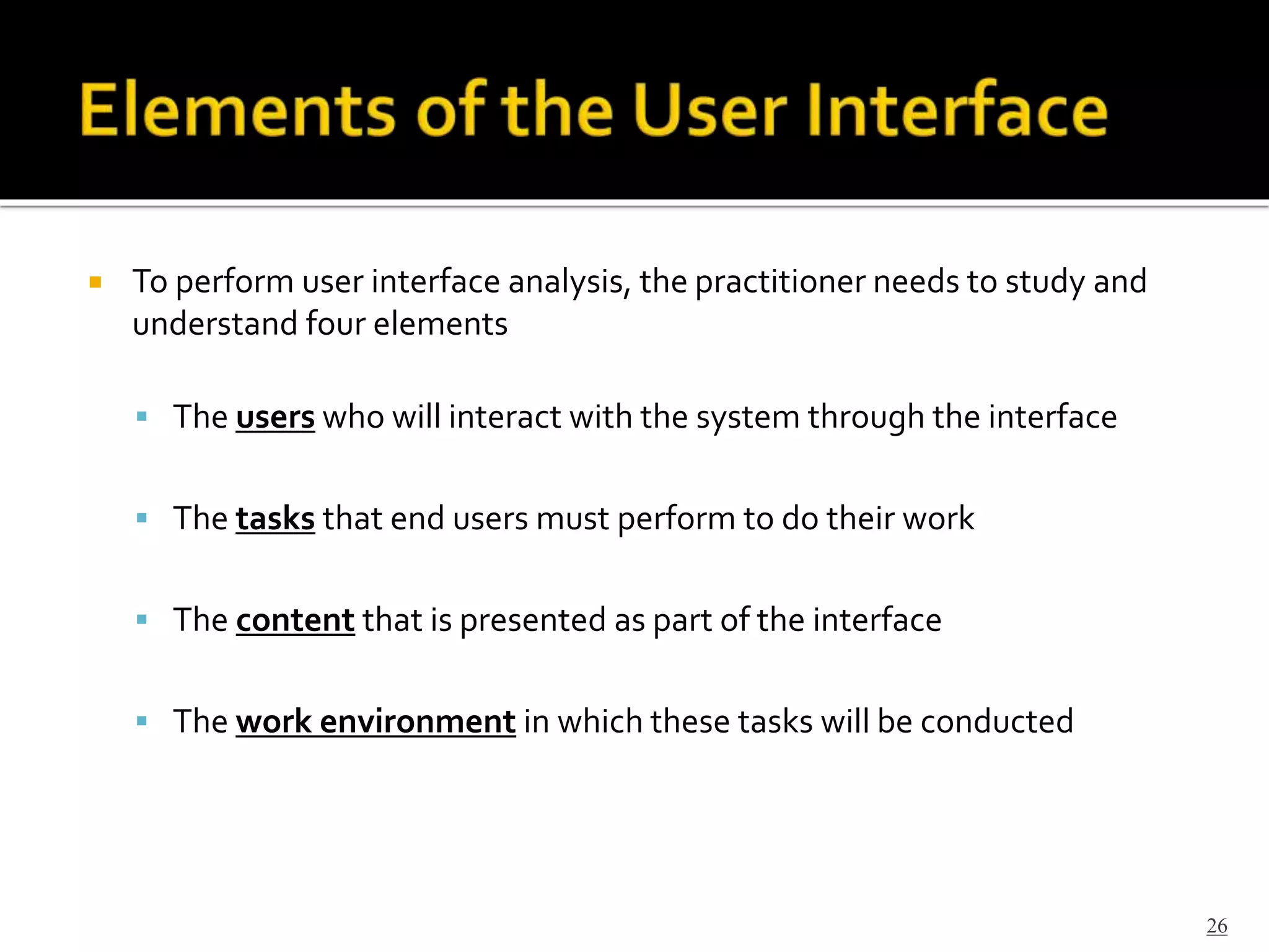 User Interface Analysis And Design Ppt