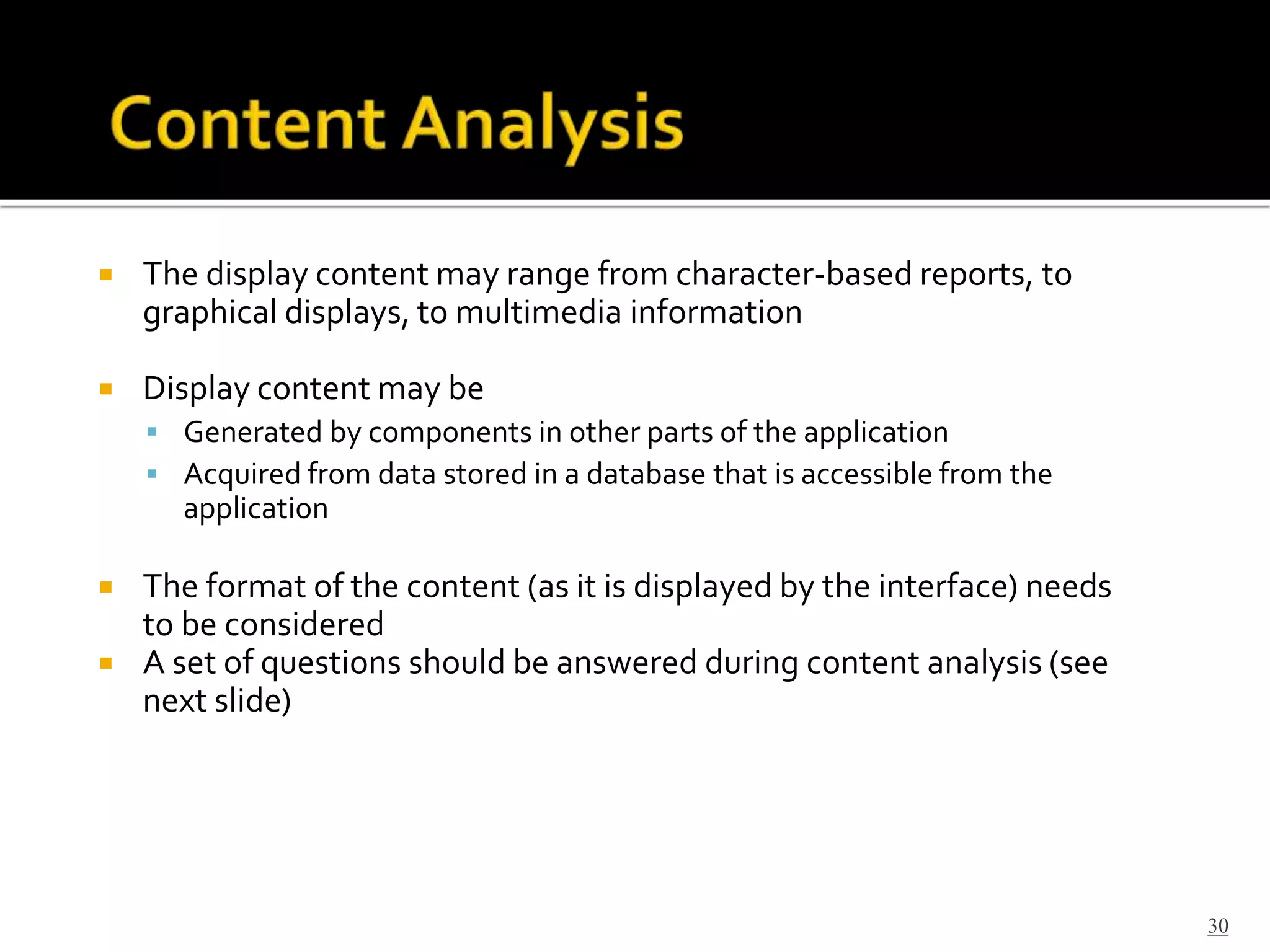 User Interface Analysis and Design | PPTX