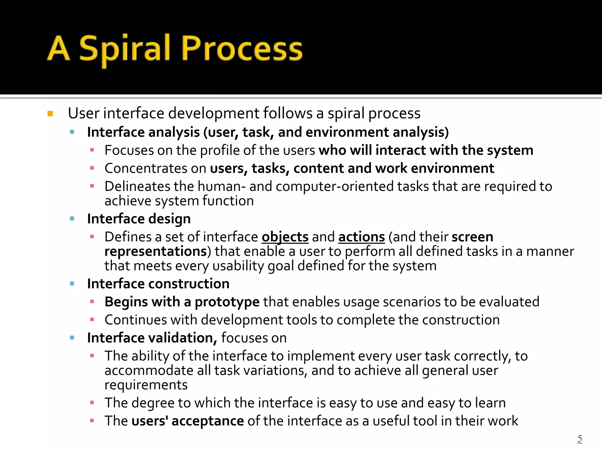 User Interface Analysis and Design | PPTX