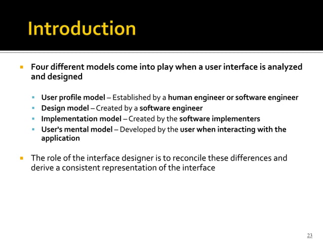 User Interface Analysis and Design | PPTX