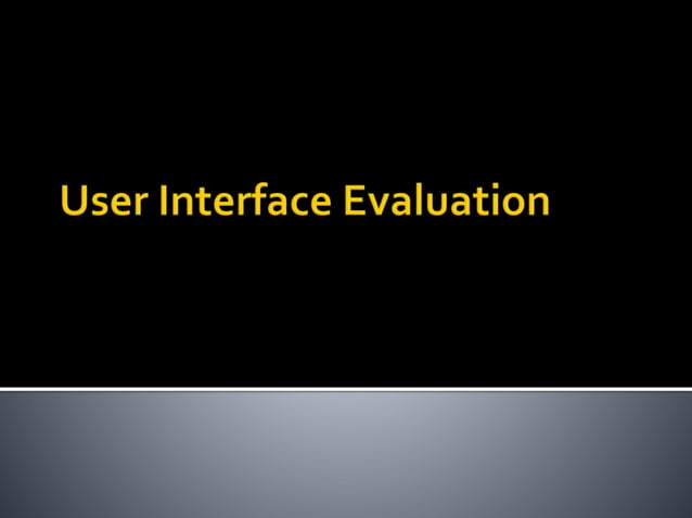 User Interface Analysis and Design | PPTX