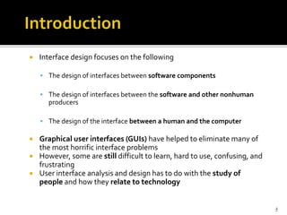 User Interface Analysis and Design | PPTX