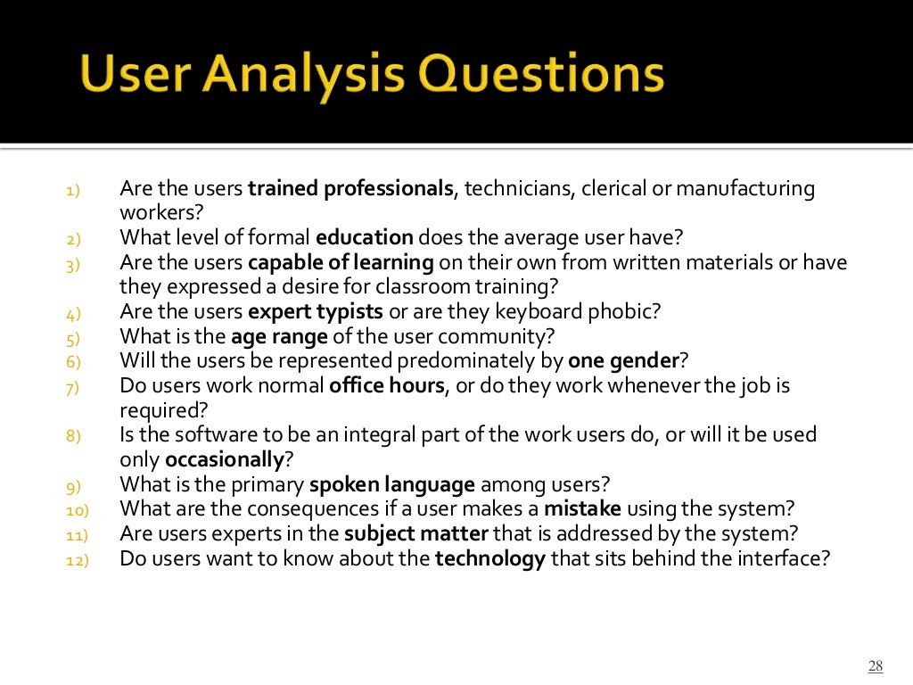 User Interface Analysis And Design