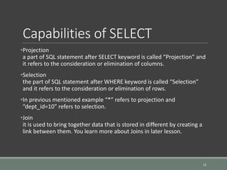 Data Manipulation(DML) and Transaction Control (TCL) | PDF