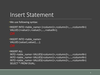 Data Manipulation(DML) and Transaction Control (TCL) | PDF | Databases | Computer Software and ...