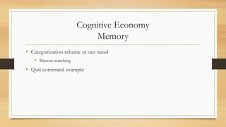 Cognitive frameworks | PPTX