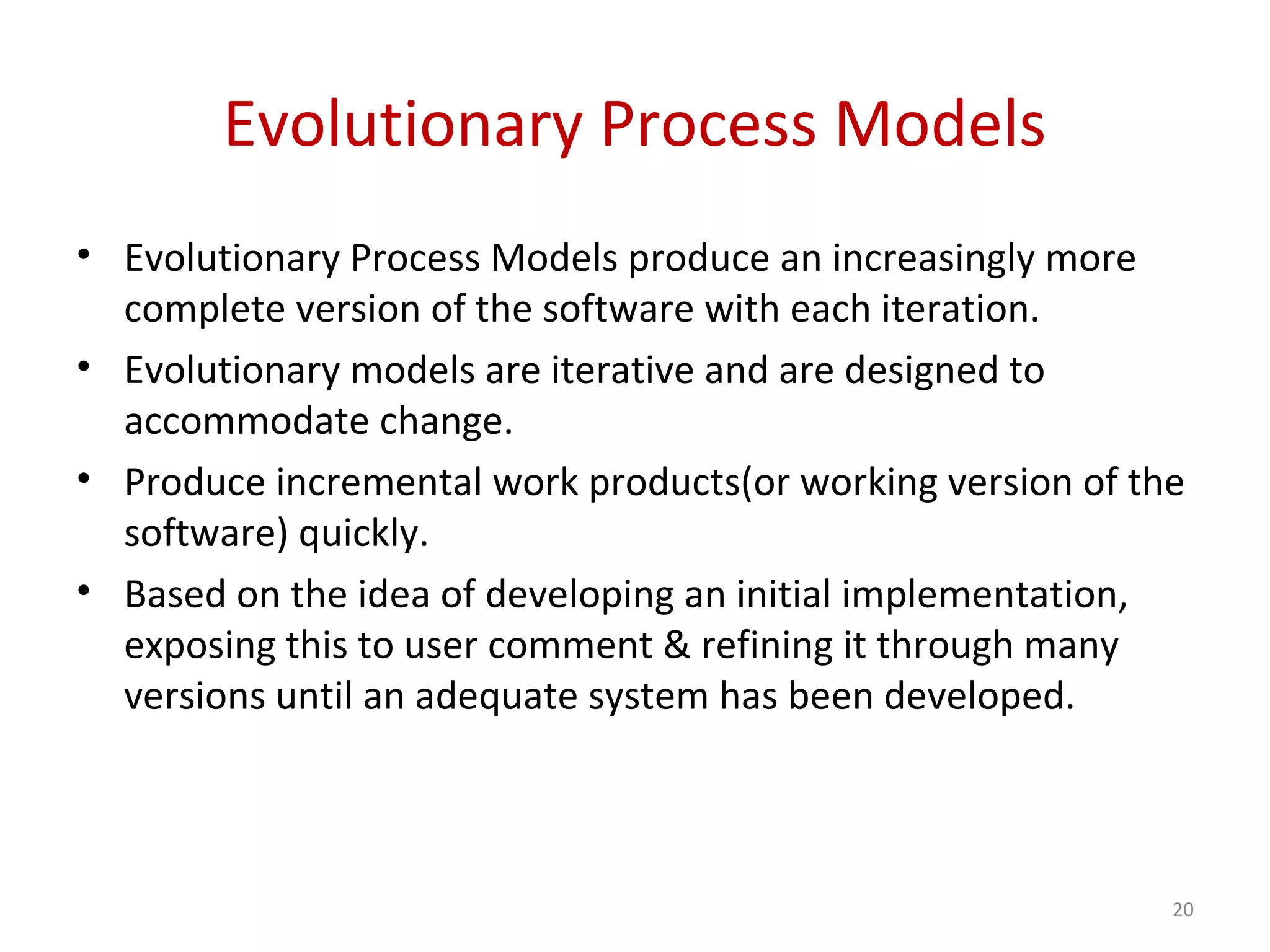Software Engineering (Process Models) | PPT